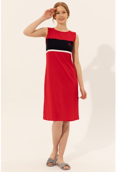 U.S. Polo Assn. Kadın Kırmızı Pijama Takım