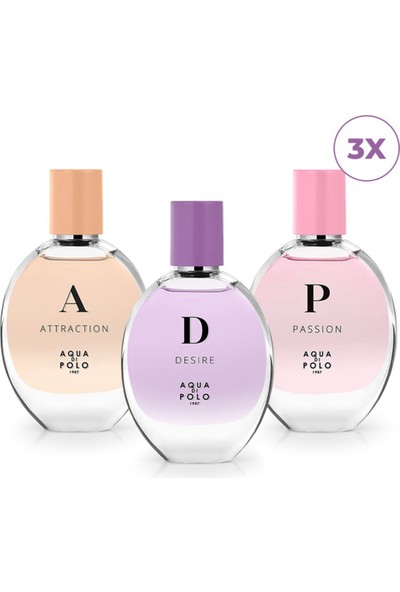 Aqua Di Polo 1987 Kadın Parfüm Seti 30 ml 3’lü Set STCC009701 Aqua Di Polo 1987 Kadın Parfüm Seti 30 ml 3’lü Set STCC009701