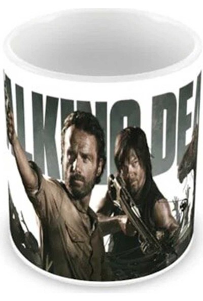 Walking Dead Baskılı Kupa Porselen Kupa-Beyaz Kupa-Karakter Kupa Baskılı Porselen Kupa