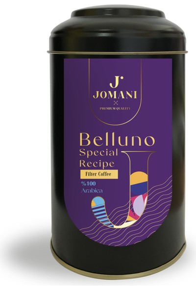 Jomani Belluno - Filtre Kahve - Öğütülmüş - 250 gr