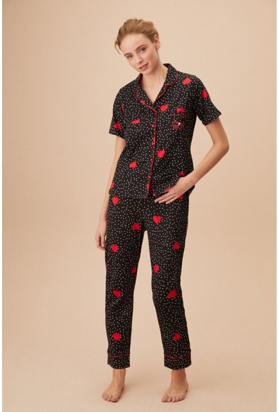 Suwen Heart Maskulen Pijama Takımı Suwen Heart Maskulen Pijama Takımı