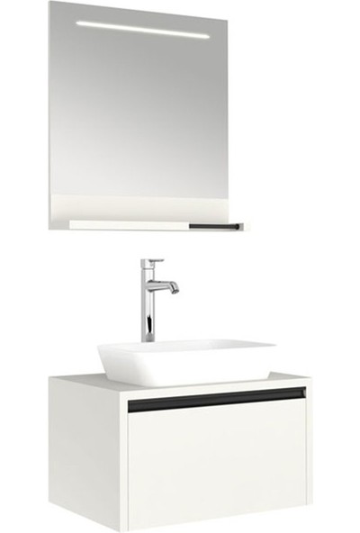 Kale Vista 80 cm Mat Beyaz Banyo Dolabı Takımı (Lavabo Hariç) Kale Vista 80 cm Mat Beyaz Banyo Dolabı Takımı (Lavabo Hariç)