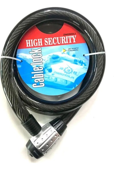 Maxem 25 mm Çelik Halat 2 Metre Motosiklet Kilidi