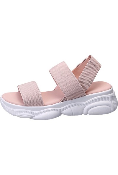 Zl Kadın Yazlık Elastik Spor Günlük Sandaletler