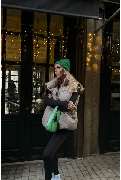 Eyyo Bej Şişme Yelek ATE653