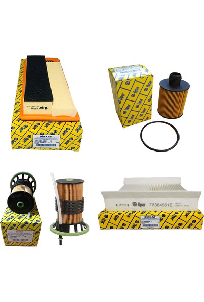 Parça Par Fiat Egea Euro 5 Filtre Bakım Seti 1.3 Multijet 2016-2020 [95 Beygir PARCAPAR8383C]