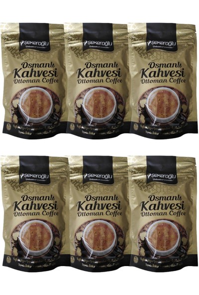 Şekeroğlu Osmanlı Kahvesi 200 gr 6 Adet Şekeroğlu Osmanlı Kahvesi 200 gr 6 Adet