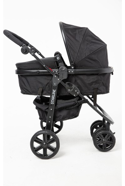 Starline Travel Sistem Black Black Bebek Arabası ST22 Serisi Starline Travel Sistem Black Black Bebek Arabası ST22 Serisi