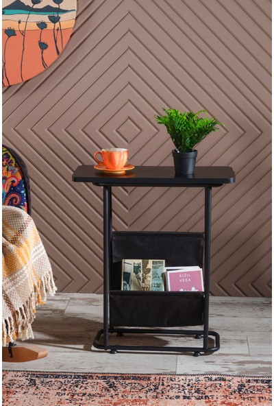 Lulu Sehpa Yan Sehpa Siyah