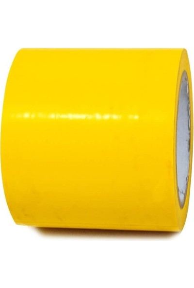 Bant Evi Yer Işaretleme Bandı Sarı 10CM x 30METRE Sarı Renk Zemin Yer Işaretleme Bant 100MM