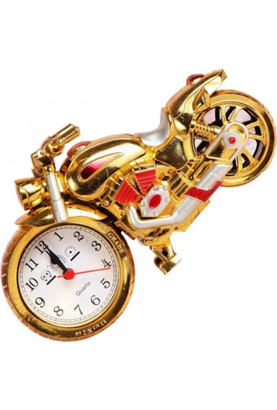 Fengyi Motosiklet Çalar Saat Retro Motosiklet Çalar Saat Vintage Motosiklet Saat Vintage Raf Saat Vintage Çalar Saat Ev Ofis Masaüstü Dekor ( Pil Yok )