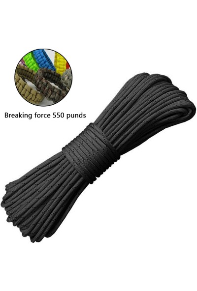 Zonne Acil Bölge Naylon Örgülü 30 M, Çok Amaçlı Kamp Ipi | (1 Paket) (Yurt Dışından)