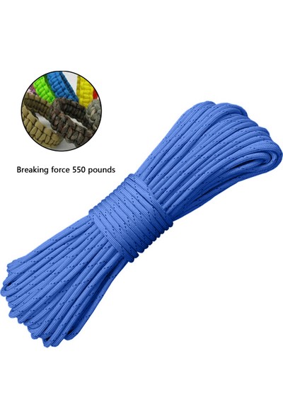 Zonne Acil Bölge Naylon Örgülü 30 M, Çok Amaçlı Kamp Ipi | (1 Paket) (Yurt Dışından)