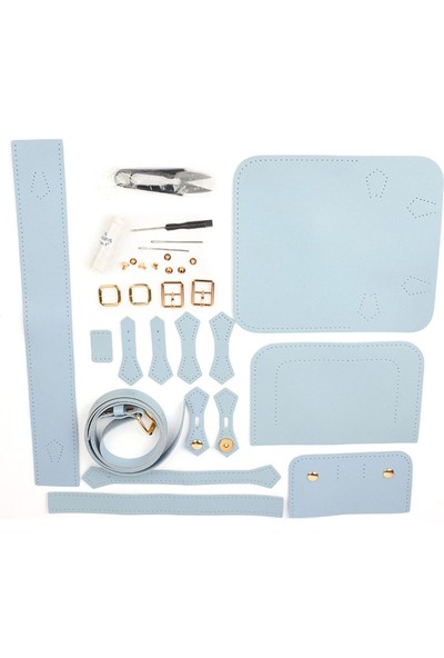 El Ön Kesme Deri Çanta Yapma Araçları Kiti El Sanatları Çanta Çanta Örme Mavi El Ön Kesme Deri Çanta Yapma Araçları Kiti El Sanatları Çanta Çanta Örme Mavi