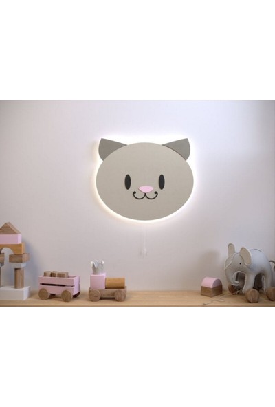 Dora Home Dekoratif Kedi Gece Lambası Ledli Dora Home Dekoratif Kedi Gece Lambası Ledli