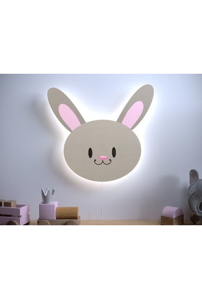 Dora Home Dekoratif Ahşap Tavşan Model Gece Lambası Ledli Dora Home Dekoratif Ahşap Tavşan Model Gece Lambası Ledli