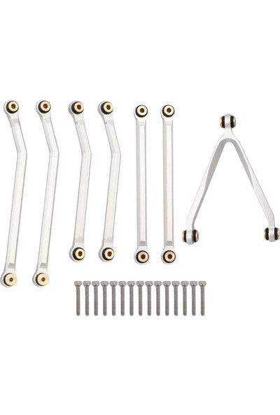 Sononia 7 Parça Alüminyum Alaşım Metal Bağlantı Çubuk Y-Bağlantı Axial SCX24 Için 1:24 Rc Araba Gümüş (Yurt Dışından) Sononia 7 Parça Alüminyum Alaşım Metal Bağlantı Çubuk Y-Bağlantı Axial SCX24 Için 1:24 Rc Araba Gümüş (Yurt Dışından)