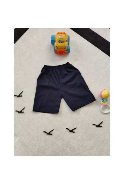 Süslü Bahçe Minik Adam Kısa Şortlu Takım 2 Parça