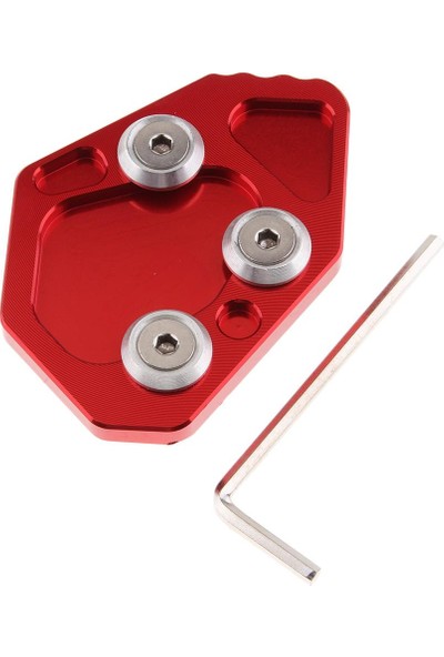 Dharry Bmw K1300S / R 2009-2014 Kırmızı Için Kickstand Ayak Yan Standı Uzatma Pedi (Yurt Dışından)