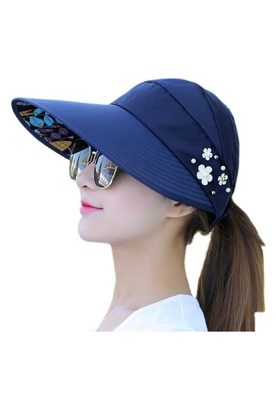 Shinee Yaz Eğlence Seyahat Uv Koruma Katlanabilir Kadın Güneş Şapkası (Yurt Dışından)