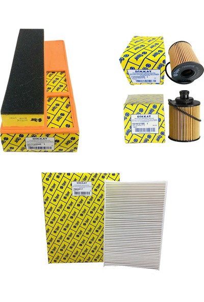 Parça Par Fiat Albea Euro 4 Filtre Bakım Seti 1.3 Jtd-Multijet 16V 2004-SONRASI [51 Beygir PARCAPAR5353B]