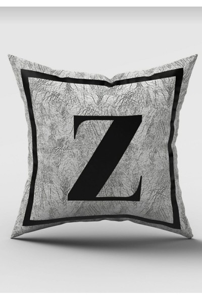 Kurt Tekstil Harfli Yastık Kılıfı