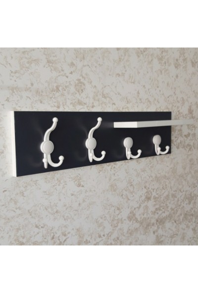 Zenondekor Portmanto Duvar Askılığı Elbise Askılığı (70) cm Antrasit %100 Mdf Zenondekor Portmanto Duvar Askılığı Elbise Askılığı (70) cm Antrasit %100 Mdf