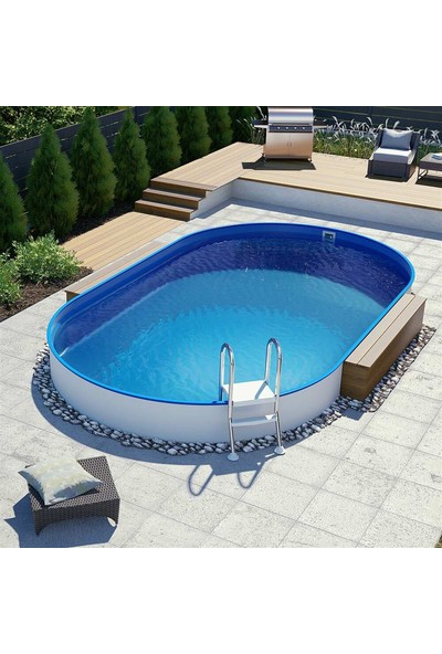 Yüzme Havuzu Maldiv Silver Set Yarı Gömme Tip 4 x 2 Metre H:60 cm