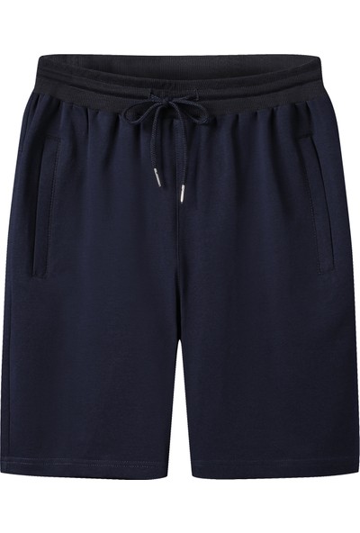 Pomtor Erkek Pamuklu Şort M. M. Koyu Mavi Pomtor Erkek Pamuklu Şort M. M. Koyu Mavi