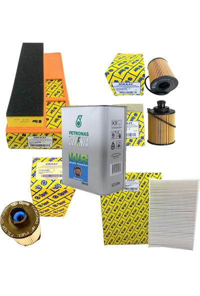 Parça Par Fiat Palio-- Filtre Yağ Bakım Seti 1.3 Jtd Multijet 2003-2012 [69 Beygir PARCAPAR5454D]