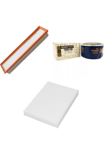 Parça Par Renault Kangoo 1 Filtre Bakım Seti 1.5 Dci 2001-2008 [85 Beygir PARCAPAR2029B]