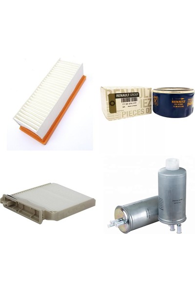Parça Par Dacia Logan Filtre Bakım Seti 1.5 Dci 2010-2012 [75 ve 88 Beygir PARCAPAR2585C]