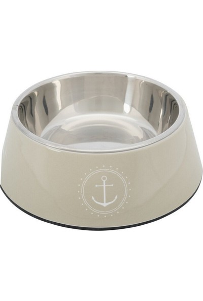 Trixie Köpek Mama ve Su Kabı, Melamin/paslanmaz Çelik, 0.4LT/Ø17CM, Kum Beji
