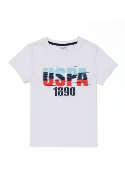 U.S. Polo Assn. Erkek Çocuk Beyaz T Shirt 50252224-VR013