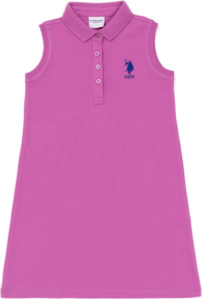 U.S. Polo Assn. Kız Çocuk Menekşe Örme Elbise 50252203-VR037