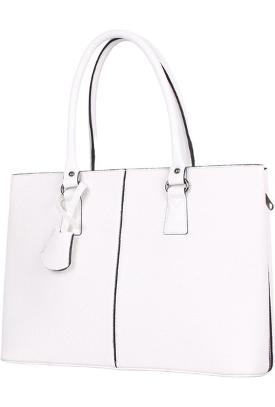 Bagacar MT1384 Soft Beyaz Bayan Çapraz Omuz Çantası