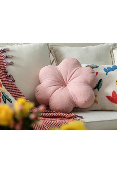 Summer Bloom Dekoratif Kırlent 40 cm Pembe Summer Bloom Dekoratif Kırlent 40 cm Pembe