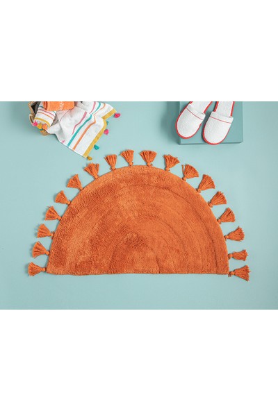 English Home Luna Pamuklu Banyo Paspası 55 x 90 cm Turuncu English Home Luna Pamuklu Banyo Paspası 55 x 90 cm Turuncu
