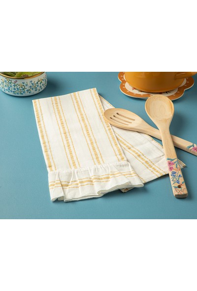 Musy Pamuk Fırfırlı Kurulama Bezi 40X60 cm Hardal Musy Pamuk Fırfırlı Kurulama Bezi 40X60 cm Hardal