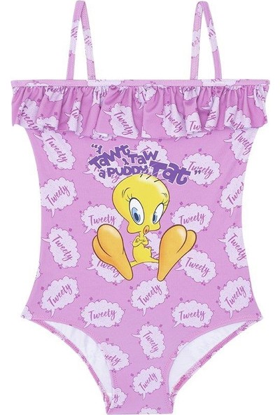 Slipstop Kız Çocuk Tweety Swimsuit
