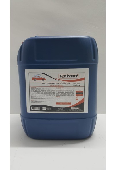 Soriyent Oto Köpük Şampuan %9 Kostikli 30 Litre