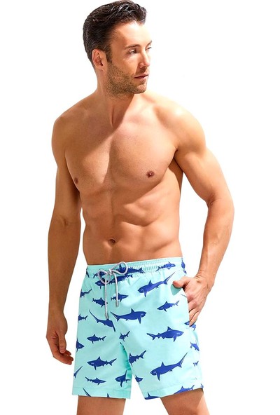 ESQUDO EBW002 Normal Bel Metalik Erkek Şort Mayo ESQUDO EBW002 Normal Bel Metalik Erkek Şort Mayo