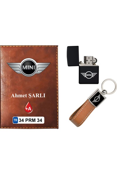 Promosyon Denizi Isiminize Özel Mını Cooper Logolu Taba Ruhsat Kabı - Anahtarlık - Çakmak Promosyon Denizi Isiminize Özel Mını Cooper Logolu Taba Ruhsat Kabı - Anahtarlık - Çakmak