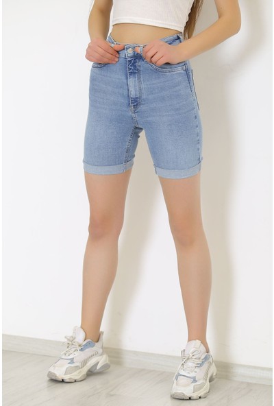 Kot Şort Açıkmavi - 2466.1590.