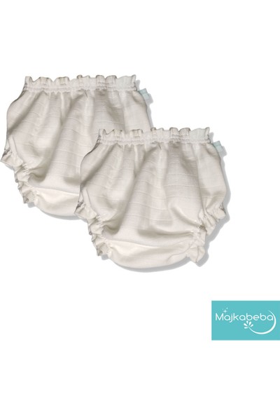 Beyaz Alezli (Sıvı Geçirmez) Külot Bez Bıraktırma Alıştırma Külodu Mayo Şort
