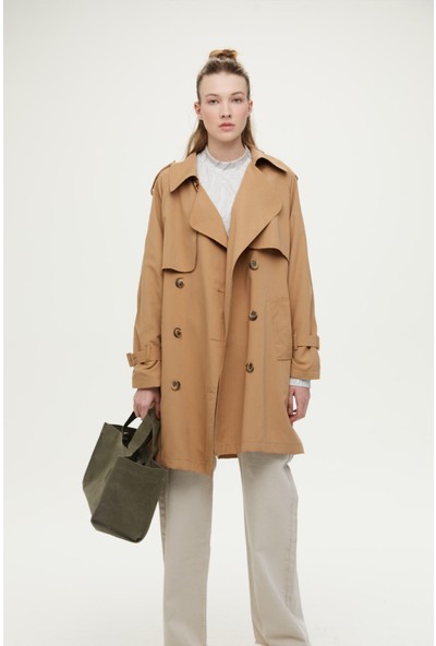 Manuka Yıkama Efektli Small Kanvas Çanta Haki