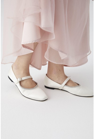 Manuka Taşlı Babet Ekru