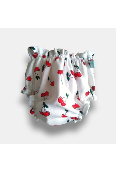 Salkım Kiraz Desenli Alezli (Sıvı Geçirmez) Külot Bez Bıraktırma Alıştırma Külodu Mayo Şort