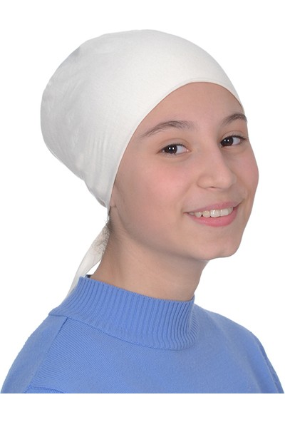 Beyaz Düş Dikişsiz Krem Düz Bone Beyaz Düş Dikişsiz Krem Düz Bone