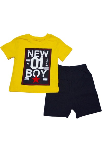 Sarpi - New Boy 01 Baskılı Kırmızı Alt Üst Takım 9 Ay - 3 Yaş